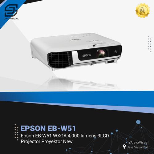 Jual Epson EB-W51 WXGA 4.000 ansi lumens 3LCD Projector Proyektor New - Kota Denpasar ...