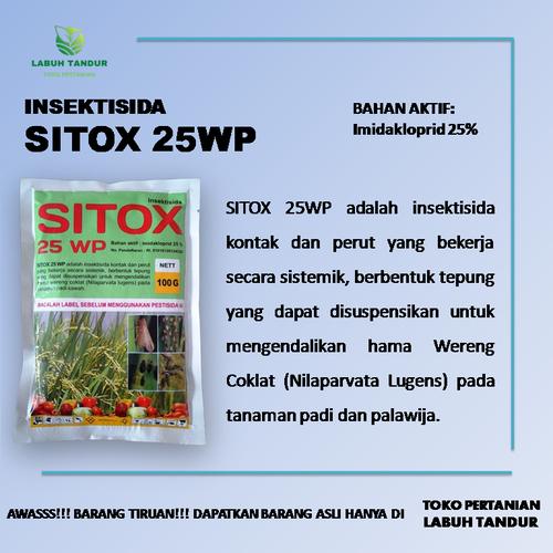 Jual INSEKTISIDA – SITOX 25 WP – 100 GRAM - Kab. Kediri - Toko ...