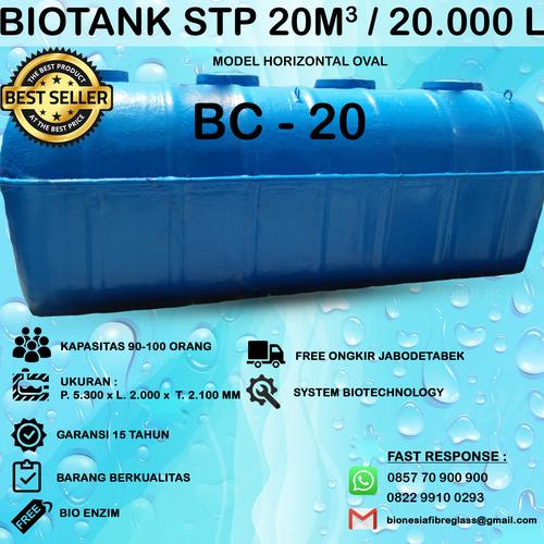 Jual SEPTIK TANK BIOTECH 20.000 Liter / Biotank 20M3 BIOFIL /TANGKI BIOTANK - Kab. Tangerang ...