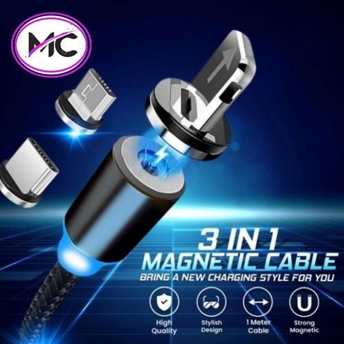 Jual Kabel Data Type C Micro USB Magnetic Data Cable Magnet Fast ...