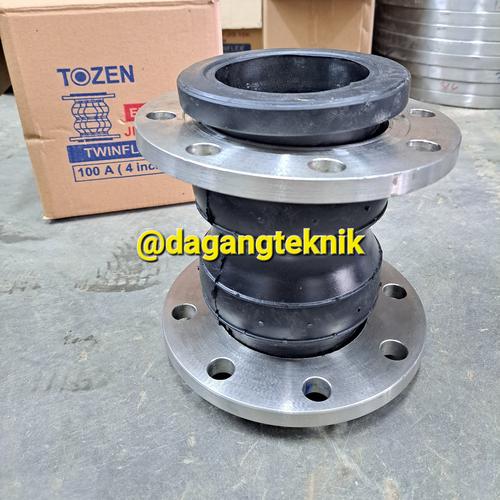 Jual Rubber Flexible Joint Twinflex TOZEN 4 inch JIS 10K SS 304 ...