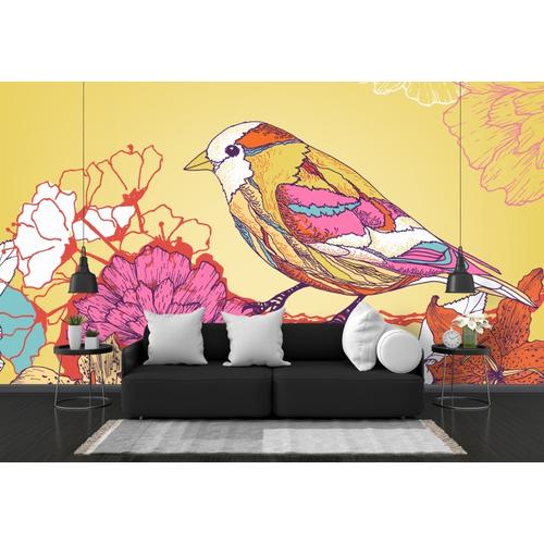 Jual Wallpaper Dinding Custom Burung 16 C Wall Mural Wallpaper Custom ...