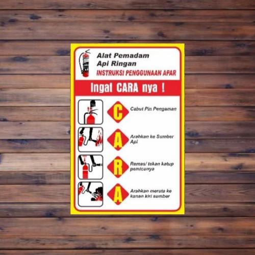 Jual Sticker Cara Penggunaan APAR ukuran 10 x 15 cm - Kota Pekanbaru ...