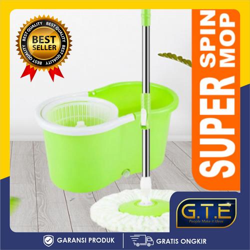 Jual GTE | Mop / Super Mop / Spin Mop / Pel Lantai Dengan Ember - HIJAU ...