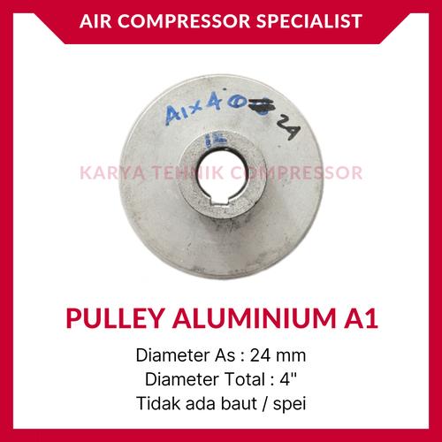 Jual Pulley / Pully / Puli Dinamo Kompresor Udara 4" Diameter 24 mm ...