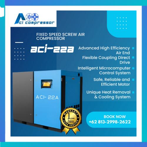 Jual Screw Air Compressor 22kW 30Hp Kompresor Udara ACI COMPRESSOR ACI ...