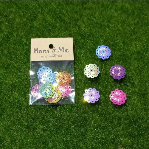 Jual Payet Manik Bunga 18mm Rainbow Gradasi Warna Warni - Jakarta Barat ...