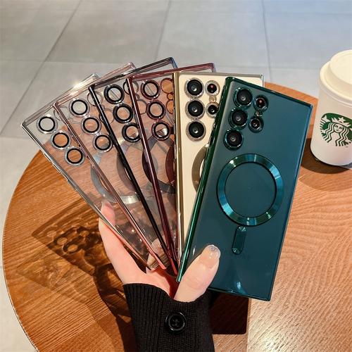 Jual Soft Case Magnetik Magsafe Silikon Samsung S23 S22 S21 Fe Plus Ultra - Merah, Sam S23 Ultra ...