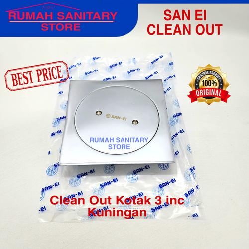 Jual Clean Out CO 3" SAN EI Tutup Septitank Kotak 3 inch kuningan Tebal ...