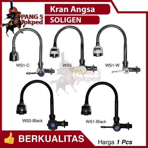 Jual Keran Angsa Fleksibel SOLIGEN PVC Kran Cuci Piring Tembok Sink ...