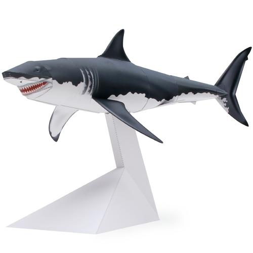 Jual 3D Papercraft Ikan Hiu Putih Pola Kertas DIY - BC/Manila - Kab ...