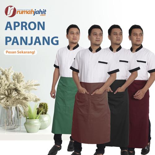 Promo Apron Panjang/Long Apron/Apron Koki/Apron Chef/Celemek/Celemek ...