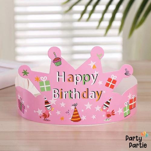 Jual [Ecer] Topi Mahkota Kertas Happy Birthday / Paper Hat isi 1pcs ...