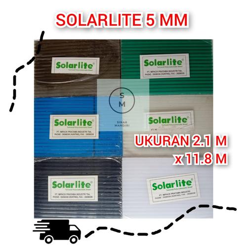 Jual Atap Polycarbonate Solarlite 5 mm 1 Roll Lebar 2.1 M Panjang 11.8 ...