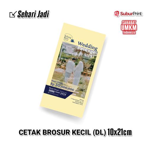 Jual Cetak Print Brosur Flyer Kecil DL Pamfet 1 sisi atau Bolak-Balik ...