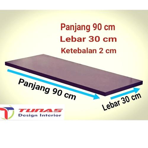 Jual rak dinding floating shelf panjang 90 cm lebar 30 cm ketebalan 2 ...