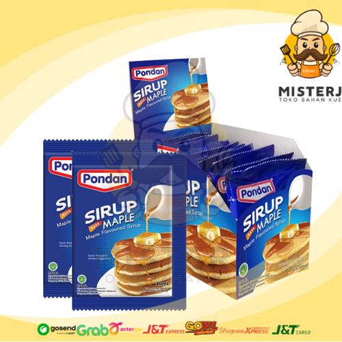 Jual Pondan Sirup Maple Sachet 40 ml / Maple Flavoured Syrup / Sirup ...