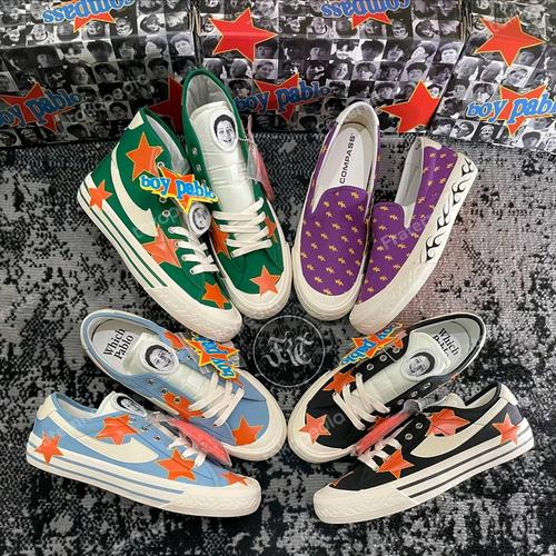 Jual Sepatu Compass X Boy Pablo Retrograde Low & High - LOW BABY BLUE ...