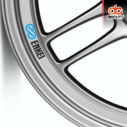Jual STICKER CUTTING VELG MOTOR DAN MOBIL LOGO ENKEI MELENGKUNG DUA ...