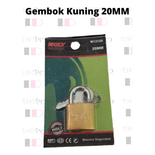 Jual Gembok Kuning Besi Press / Gembok Koper Besi PadLock 20MM ...