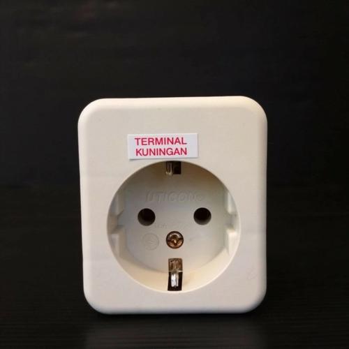 Jual Uticon /Stop kontak 1 Lubang / ST - 118/ Colokan / Terminal 1 ...