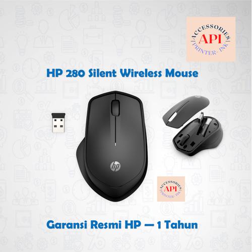 Jual Mouse HP 280 Silent Wireless - Garansi Resmi - Kota Bandung - API-Mart | Tokopedia
