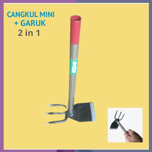 Jual Cangkul mini & Garuk ( 2 in 1 ) Tangkai pipa besi Serbaguna - Kab ...