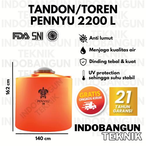 Jual Toren Tangki Tandon Air Pennyu 2000 Liter 2200 Liter Harga Murah ...