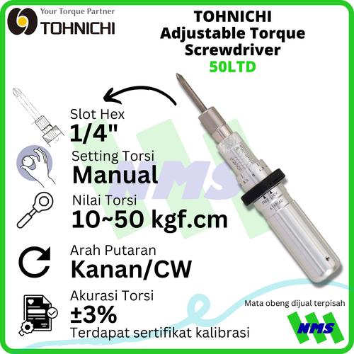 Jual Obeng Torsi 50LTD 10-50 kgfcm TOHNICHI Adjustable Torque ...