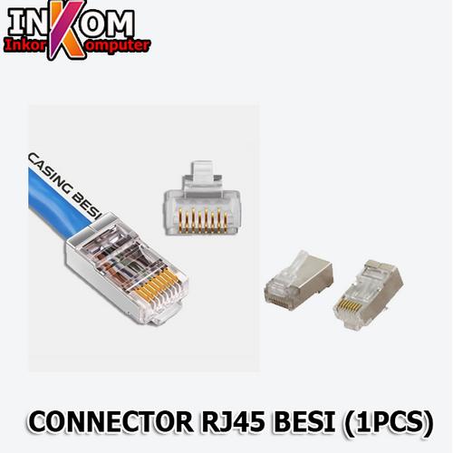 Jual Konektor Besi Connector Kabel LAN RJ 45 Cat5e Eceran Satuan ...