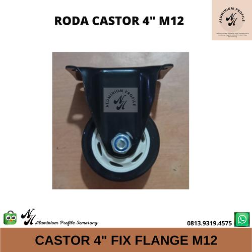 Jual Roda Castor 4 Inch Fix Flange / Castor 4 inch per 1 pcs - Kab ...