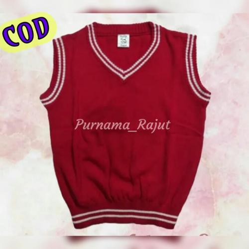 Jual Rompi Rajut Anak Sekolah Laki Laki Perempuan Model Vest TK/PAUD SD ...