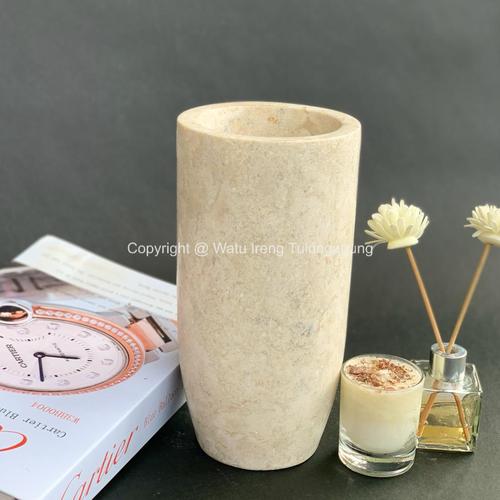 Promo VAS BUNGA BESAR MARMER POT BUNGA MARMER / MARBLE VASE HANDCRAFT ...