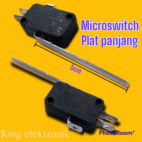 Jual microswitch micro switch plat panjang dan pendek - plat 5cm - Kota ...