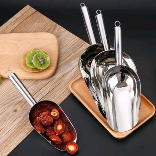 Promo Sendok Es Batu Sekop Tepung Serokan Beras Biji Kopi Stainless ...