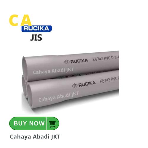 Jual PIPA PVC RUCIKA JIS ABU 11/2 - 12" D VU - Jakarta Pusat - CAHAYA ...