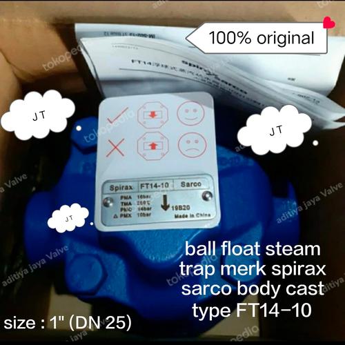 Jual ball float steam trap spirax sarco 1 inch PN 16 FT14-10 - Kab. Tangerang - jaya-teknik1 ...