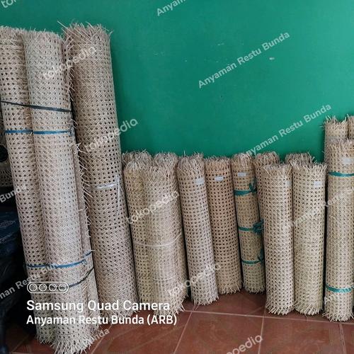 Jual anyaman rotan lembaran / kembang tanjung / webbing rattan 30x100 ...
