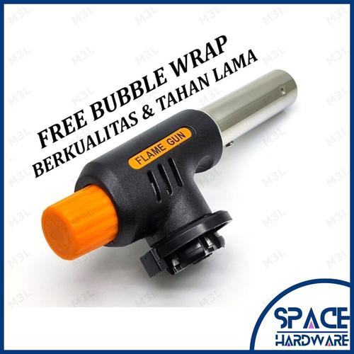 Jual Portable Gas Torch BBQ Blow Torch Flame Gun Korek - Putih - Kota ...