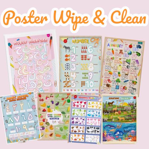 Jual Poster Wipe and Clean/ Poster Edukasi - Angka WPC - Kota Makassar ...