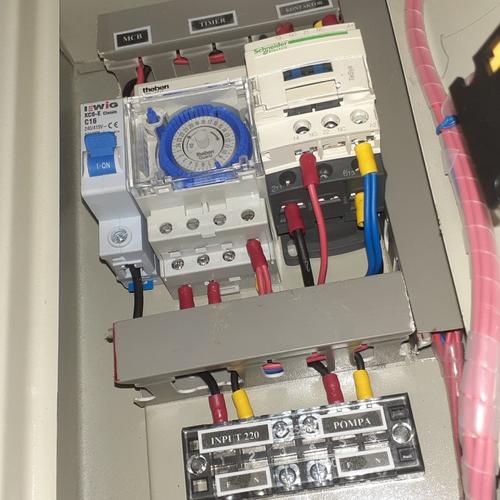Jual panel Timer theben pompa kolam renang 1 fasa 220 volt outdpor - 16 ...