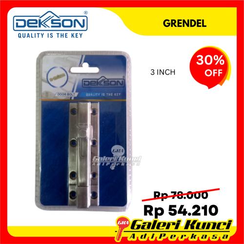 Jual Grendel Pintu Dekson Dekkson sq 3 inch sss door bolt grendel ...