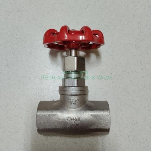 Jual globe valve / kran putar 1/2 " inchi DN15 stainless 316 drat ...