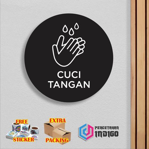 Jual Papan tanda sign board Bulat Cuci tangan - Kab. Bekasi ...
