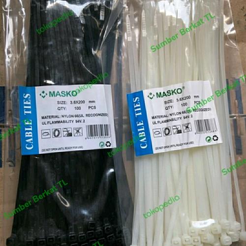 Jual Kabel Ties Masko 20Cm 3.6 x 200MM Tali Sabuk Tis 20Cm 20 Cm 3 ...