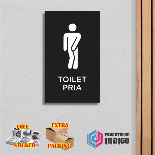 Jual Papan tanda sign board akrilik 15cmx25cm Toilet men women malu ...