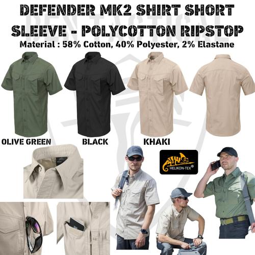 Jual Helikon-Tex Defender MK2 Short Sleeve Polycotton Ripstop - Olive ...