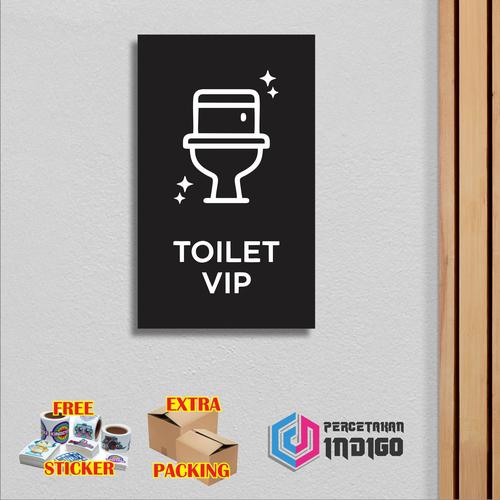 Jual Papan tanda sign board akrilik 15cmx25cm Toilet VIP - Kab. Bekasi ...