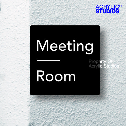Jual Sign Board / Akrilik Sign Modern Kotak / Signage Meeting Room 01 ...