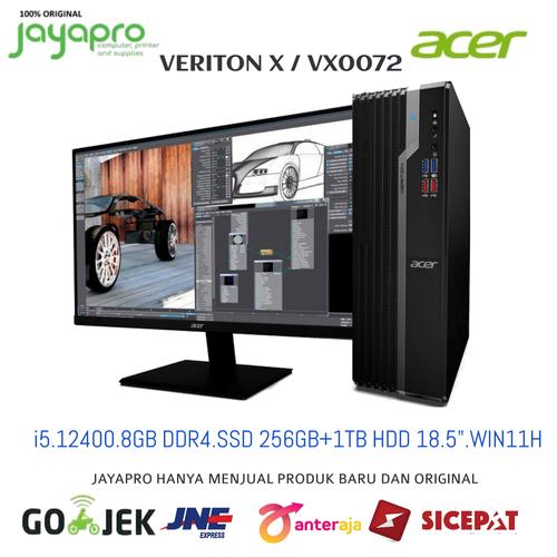 Jual ACER VERITON X VX 0072 i5.12400.8GB DDR4.256GB SSD+1TB HDD.18,5" TKDN - Jakarta Pusat ...
